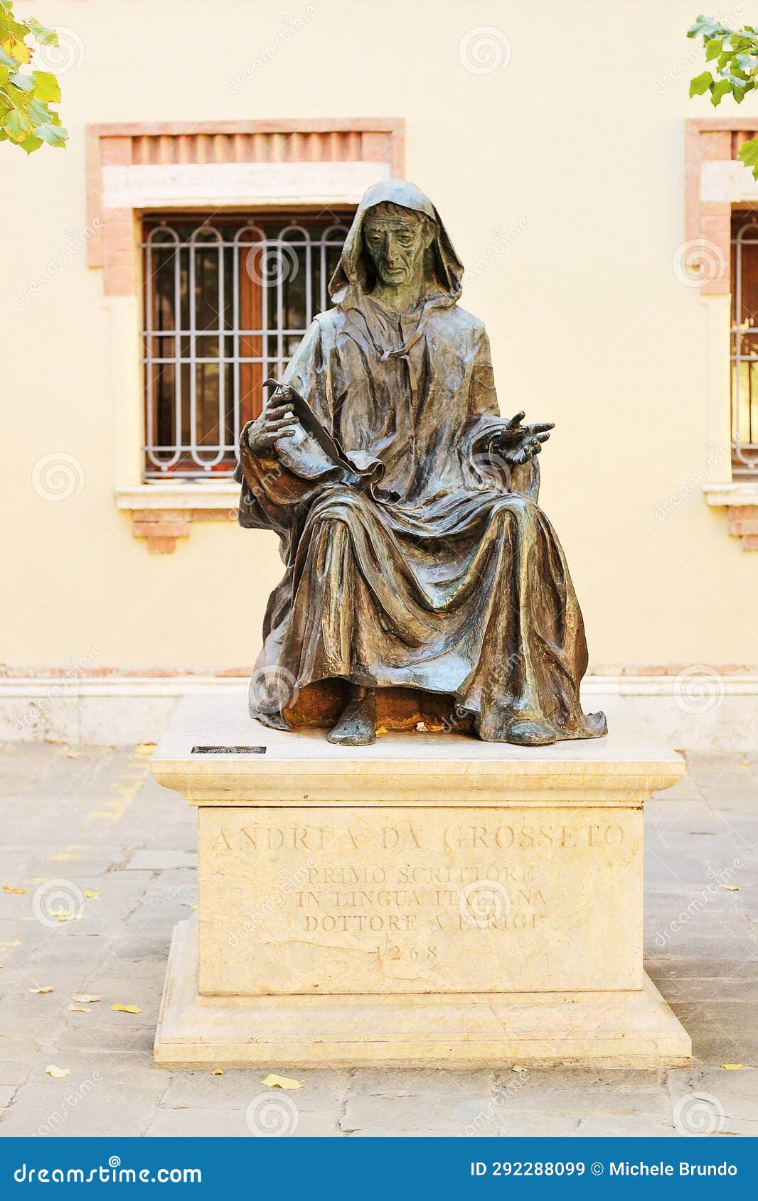 Overview of the Statue of Andrea Da Grosseto Editorial Stock Image ...