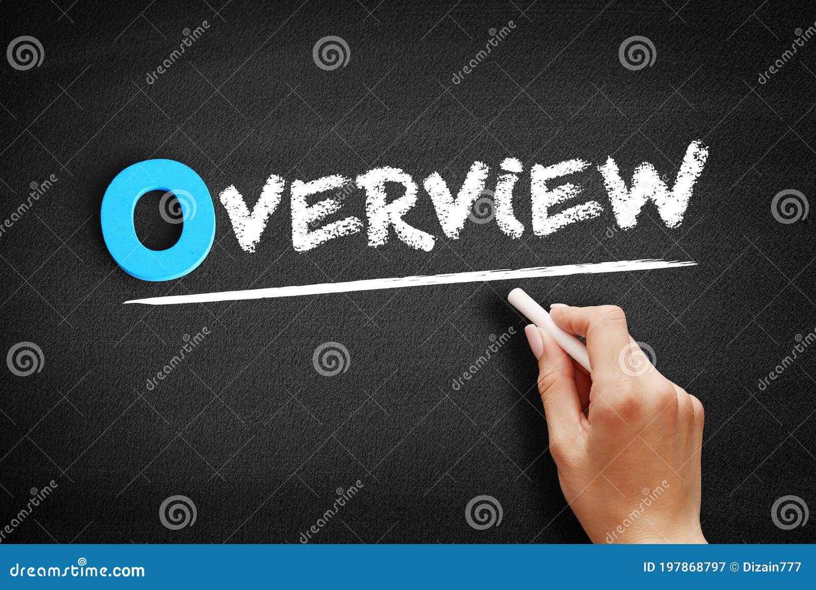 OVERVIEW Text Written On A Wooden Blocks On A Yellow Background ...