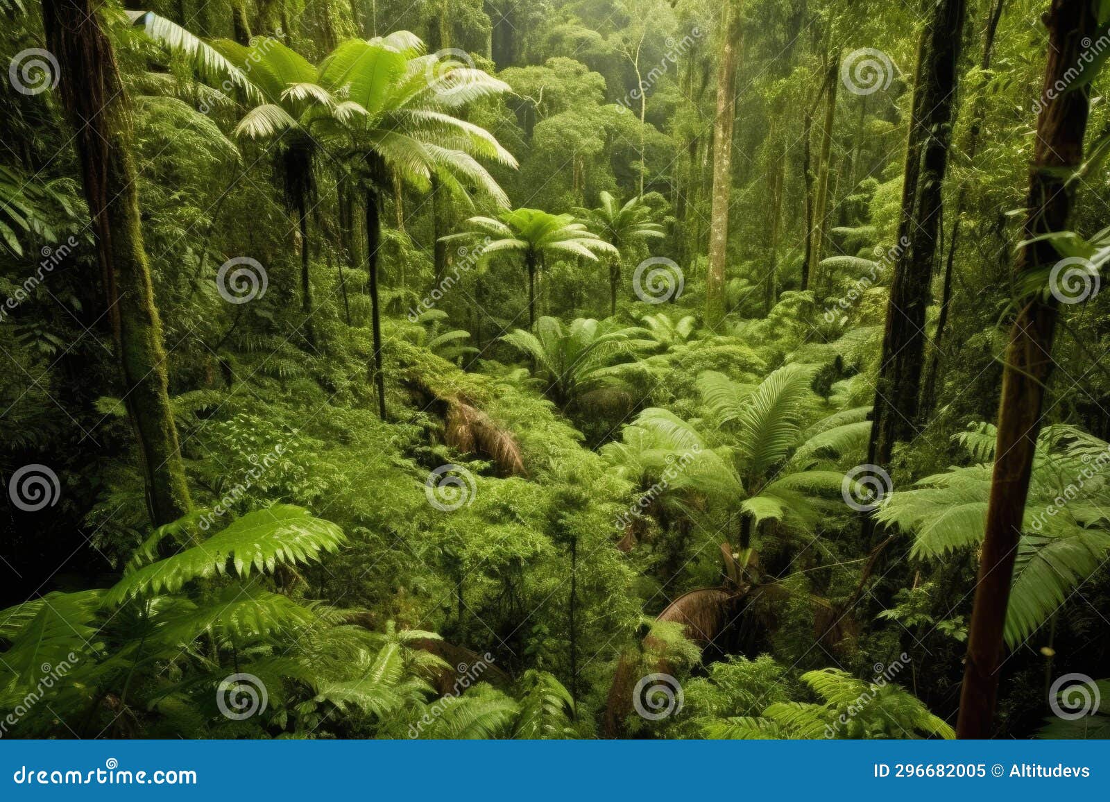 Overview of an Untouched Rainforest Stock Image - Image of nature ...