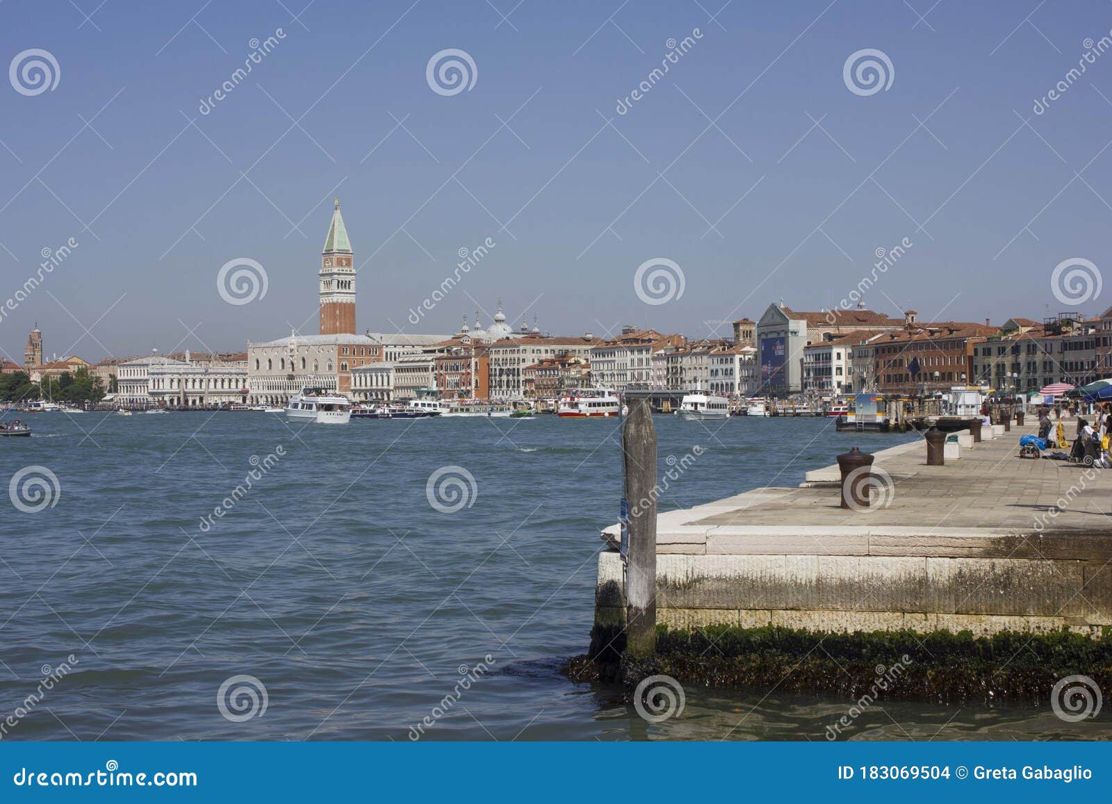Overview of Venice Waterfront Fromits Dock Editorial Stock Image ...