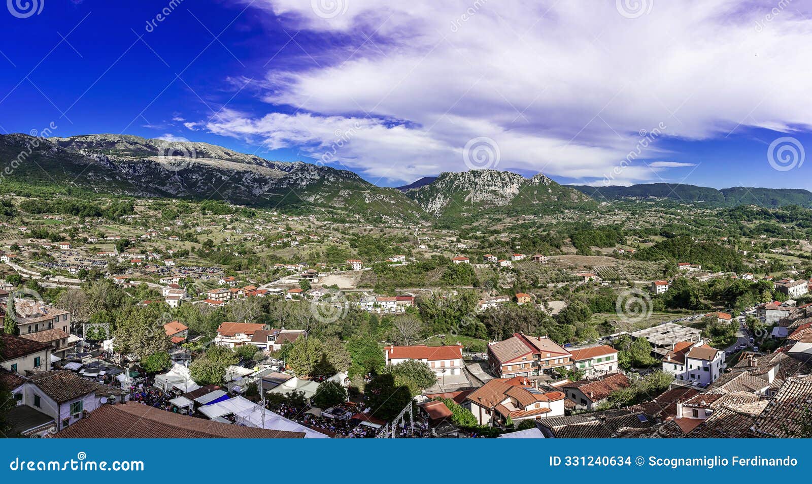 Panoramica di Cusano stock photo. Image of shotlisttravel - 331240634