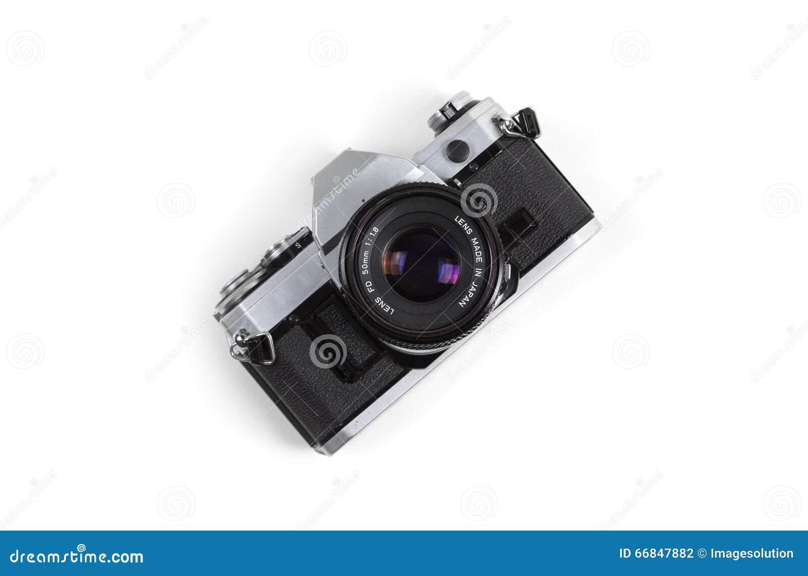 Overview of a 1950 Vintage Film Camera Stock Photo - Image of aged ...