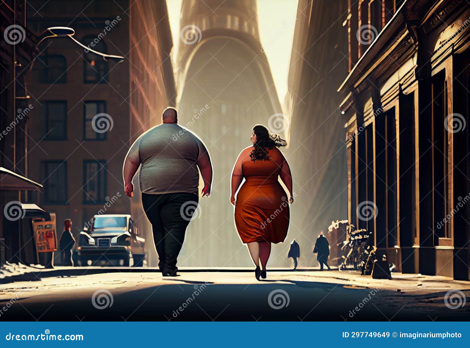 Overweight Couple Man And Woman Do Water Aqua Fitness Aerobics In The
