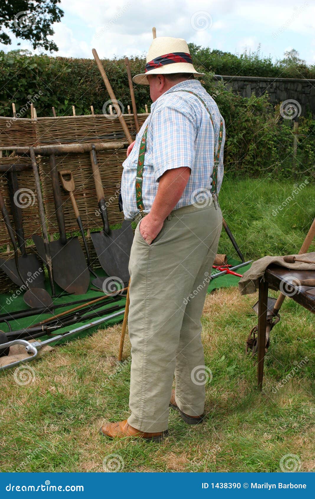 Overweight Farmer Stock Photo - Image: 1438390