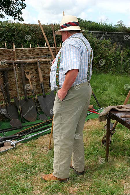 Overweight Farmer stock photo. Image of agricultural, overweight - 1438390