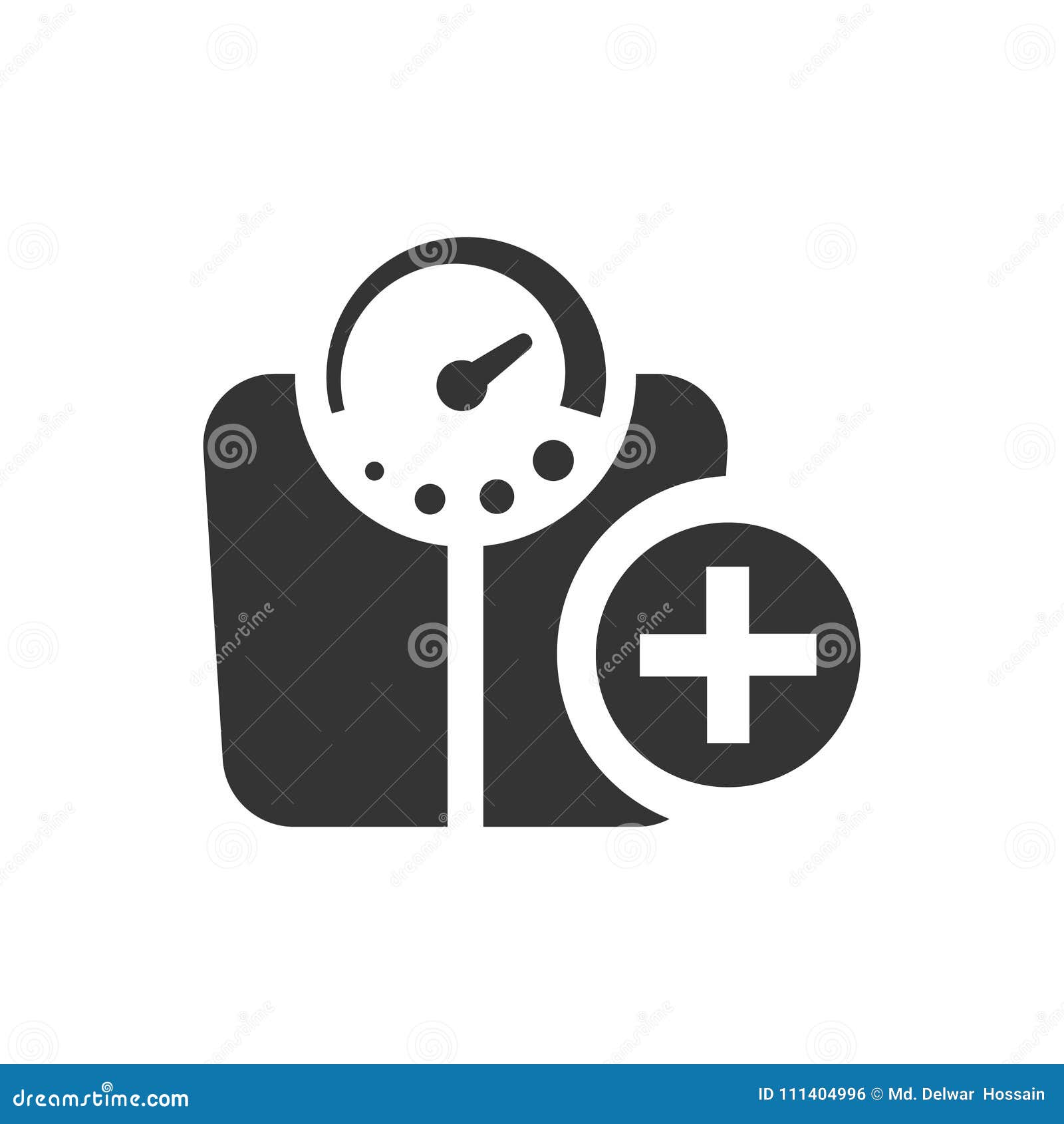 Overweight Icon stock vector. Illustration of increase - 111404996