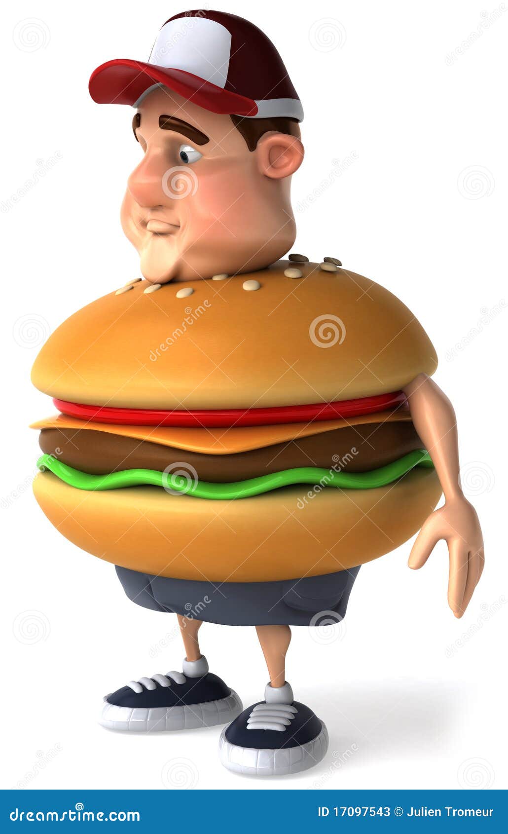 Overweight kid stock illustration. Illustration of america - 17097543