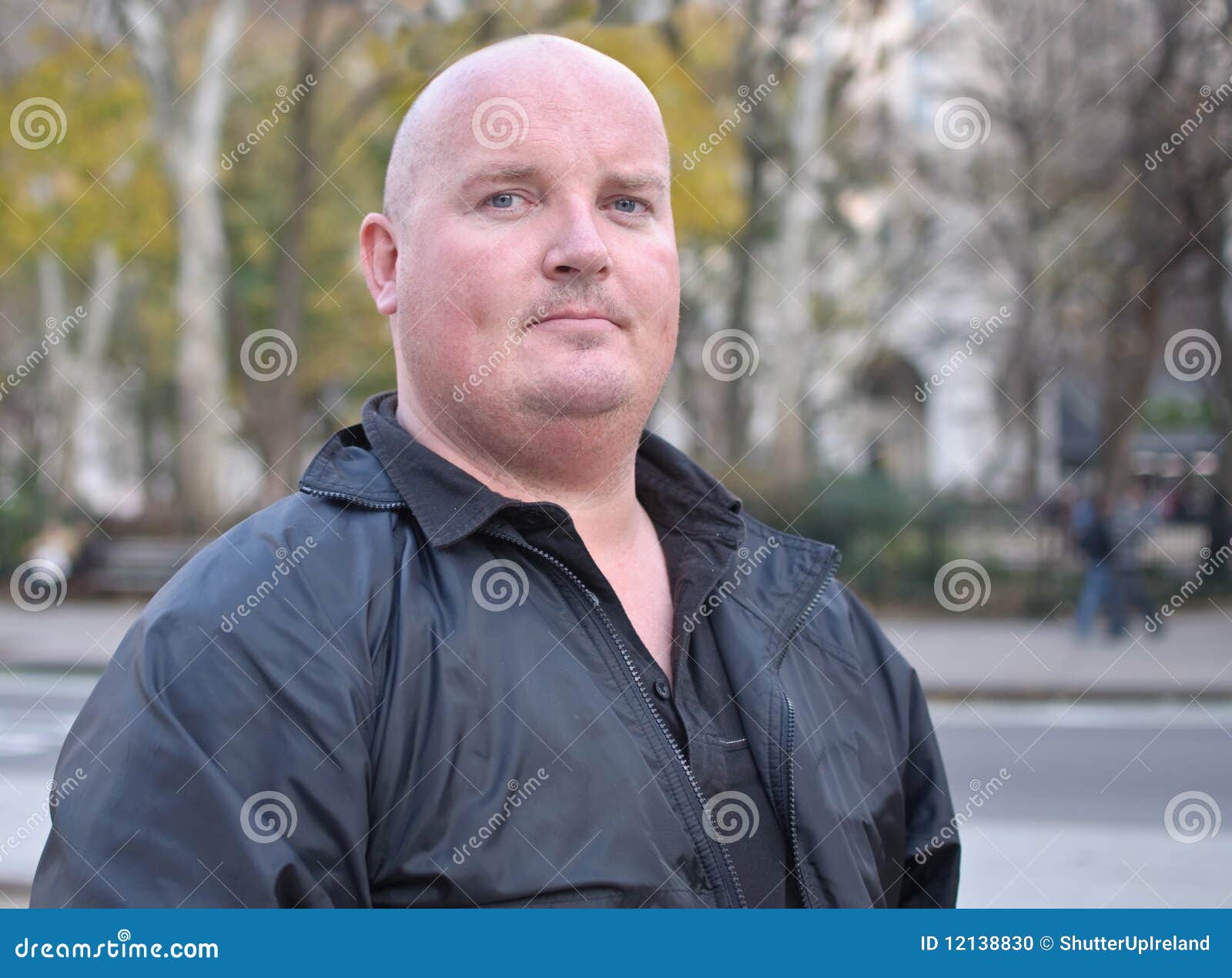 Overweight Male in His 30 S Outside Stock Photo - Image of human ...