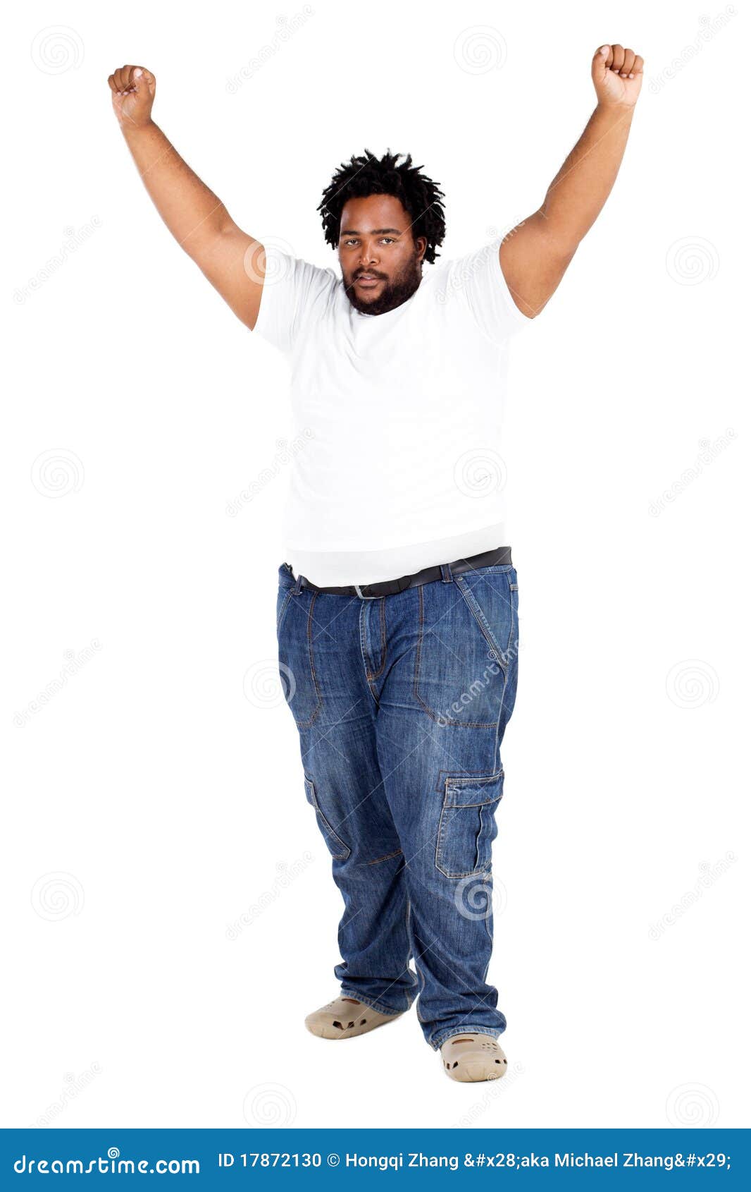 Overweight man stock photo. Image of young, health, isolated - 17872130