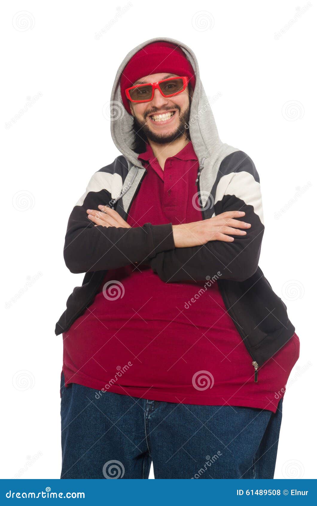 The Overweight Man Isolated on the White Stock Photo - Image of belly ...