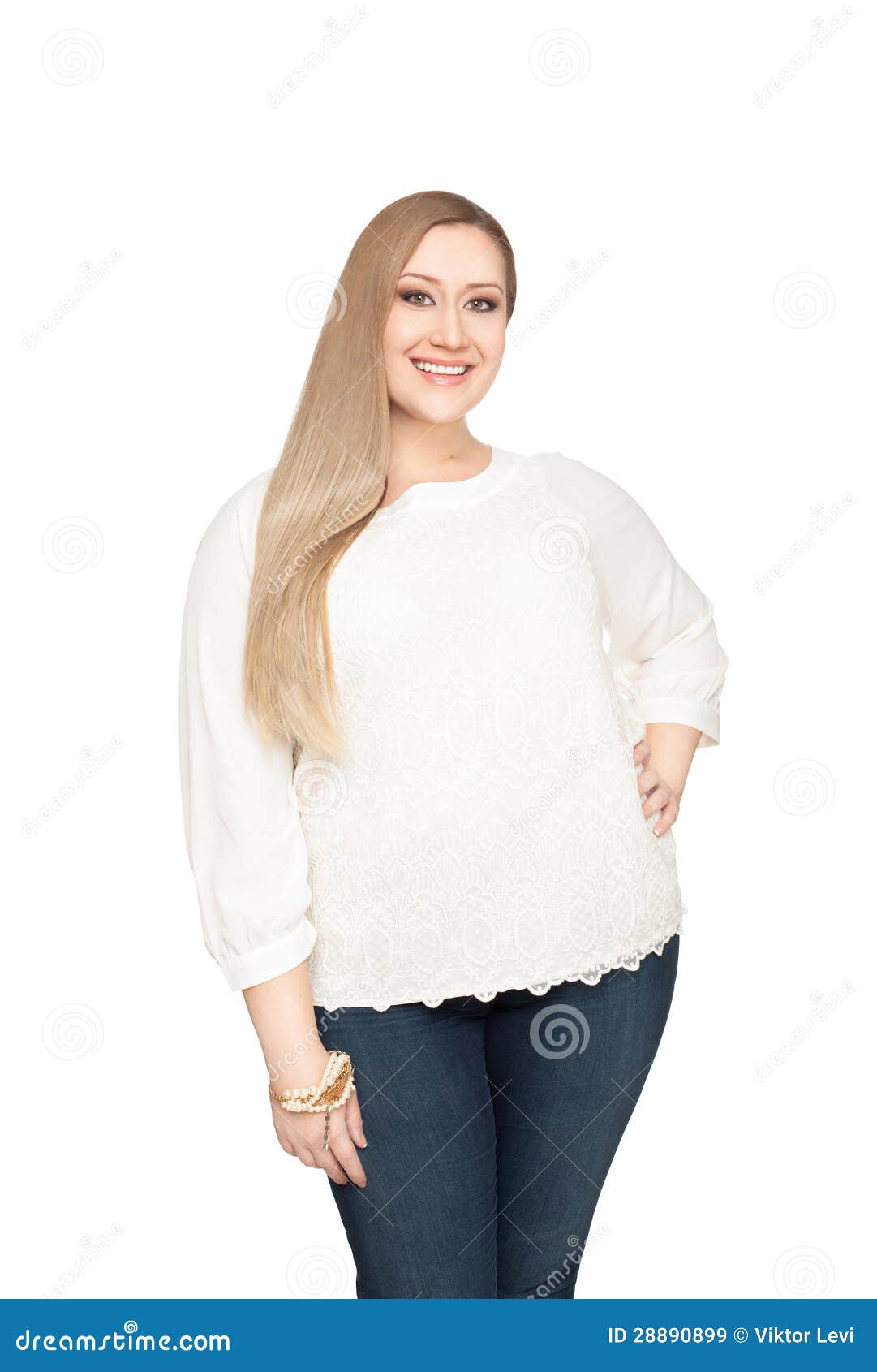Overweight Woman Smiling Positive Stock Image - Image of obesity, happy ...