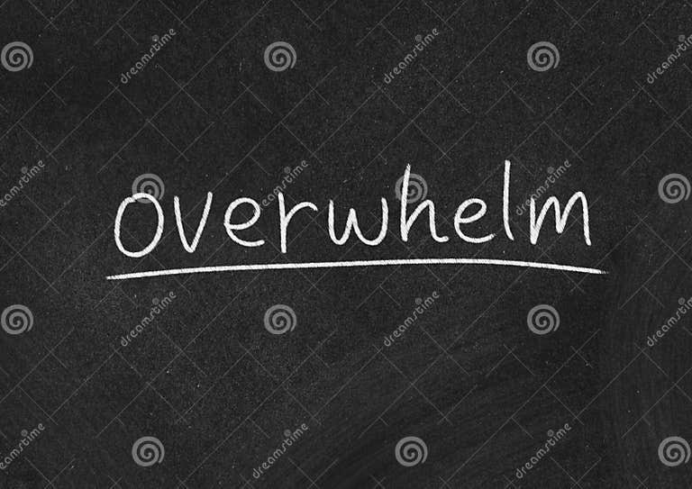 Overwhelm stock photo. Image of word, overwhelm, abstract - 165602948