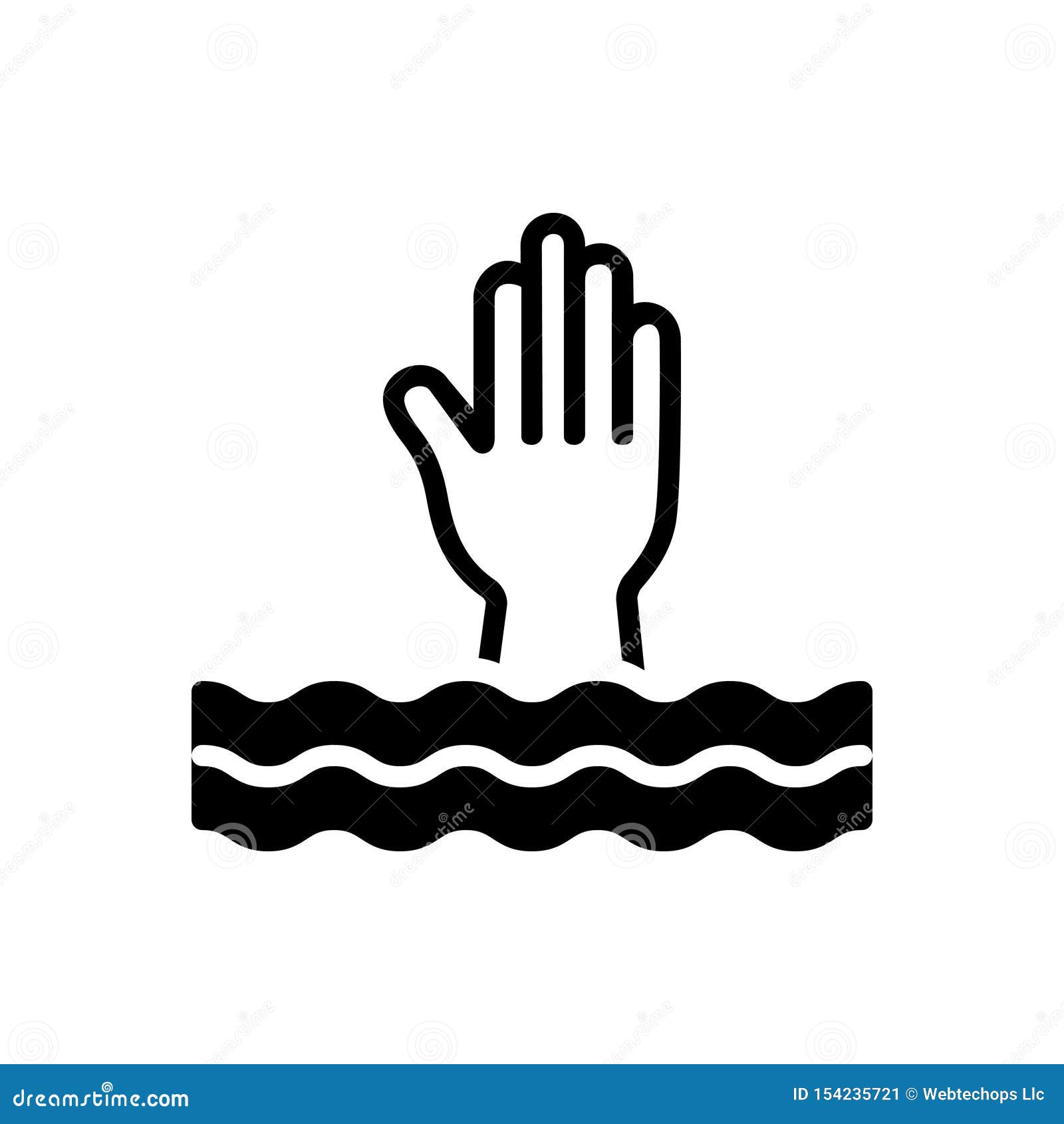 Submerge Icon Vector Isolated On White Background, Logo Concept ...