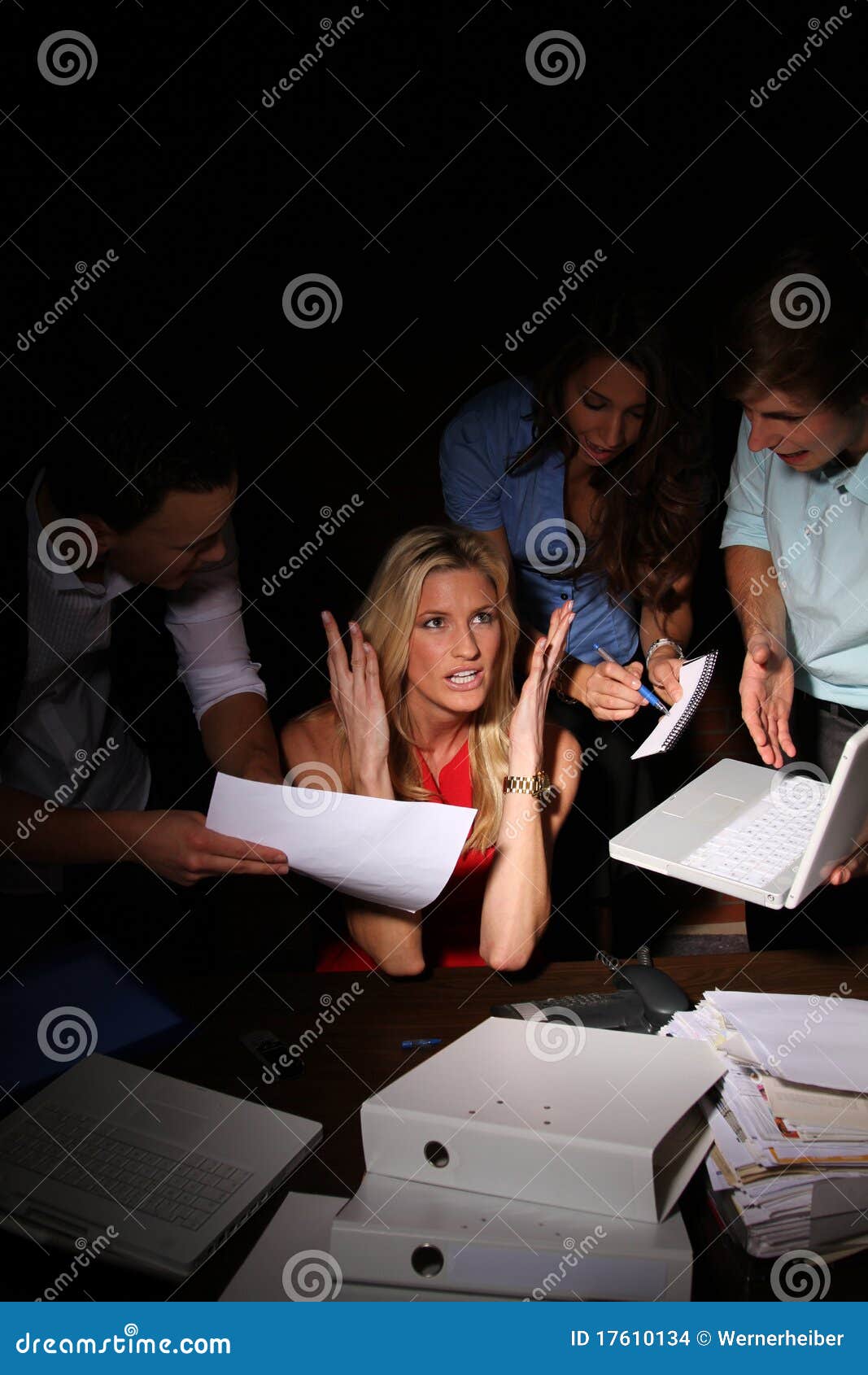 Overwhelmed stock photo. Image of deadline, overwhelmed - 17610134