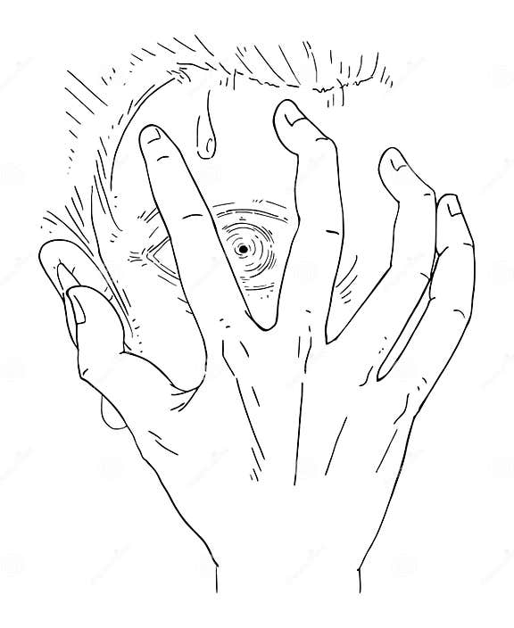 Overwhelmed Expression Draw Stock Illustration - Illustration of speech ...