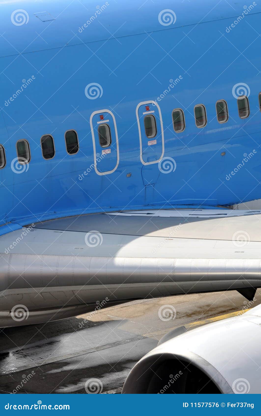Overwing emergency exits stock photo. Image of travel - 11577576