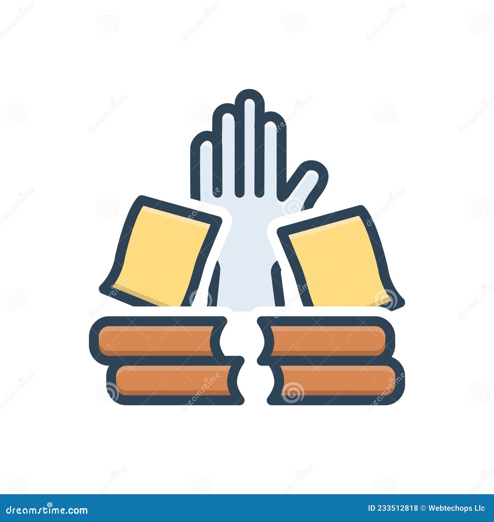 Color Illustration Icon for Overwork, Workplace and Task Stock ...