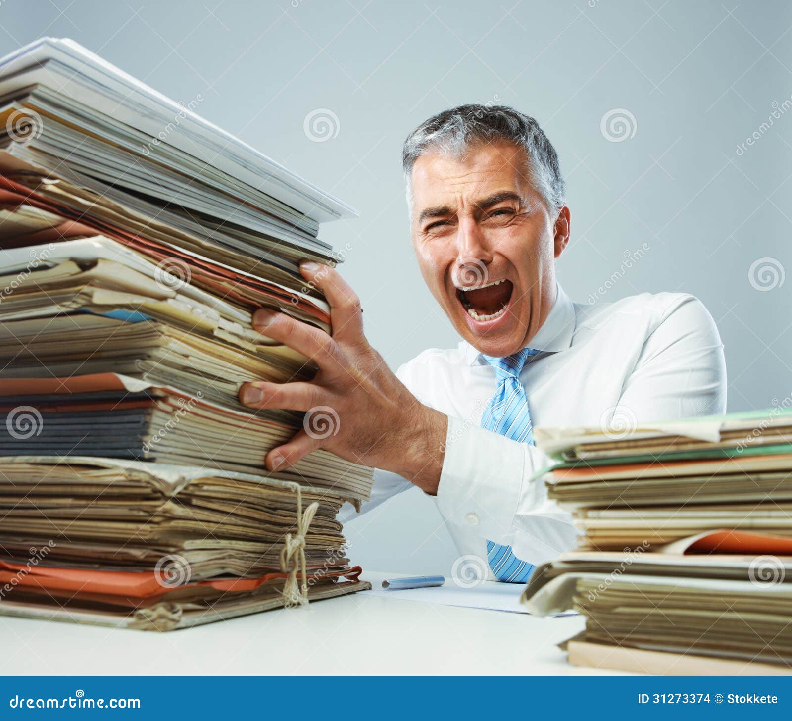 Overwork stock photo. Image of expressing, documents - 31273374