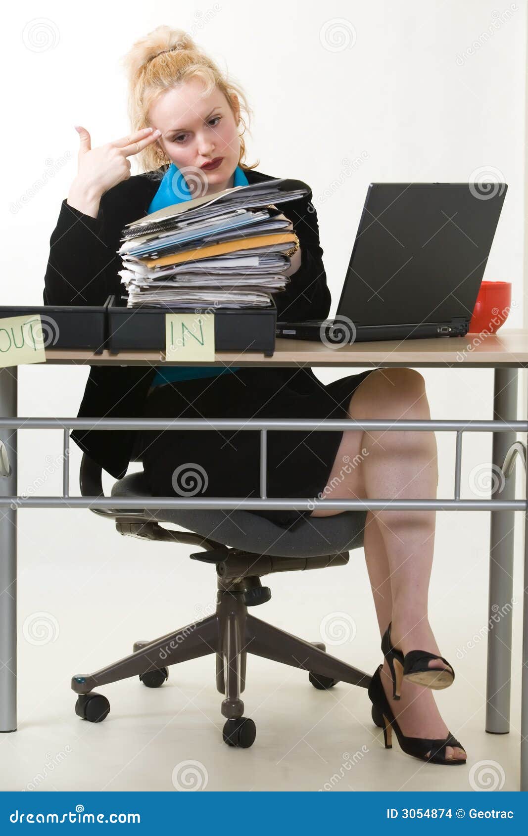 Overworked stock photo. Image of modern, discouraged, adult - 3054874