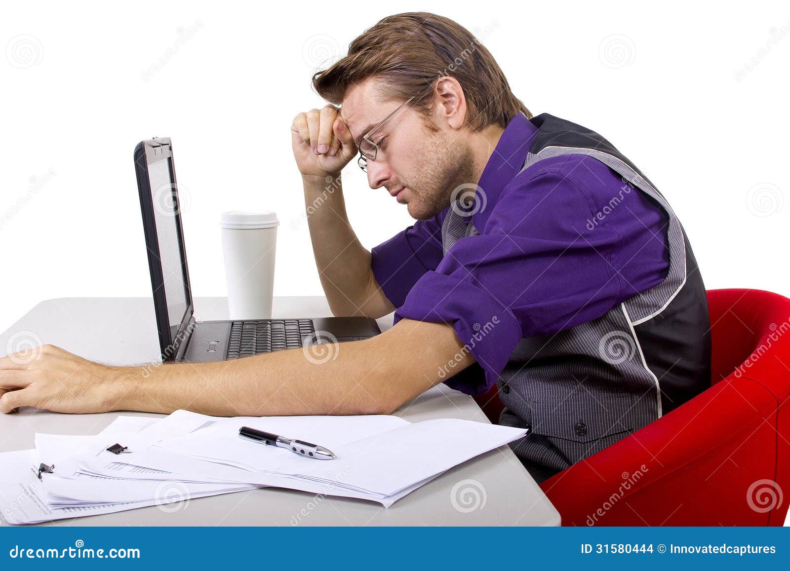 Overworked stock photo. Image of male, busy, overworked - 31580444