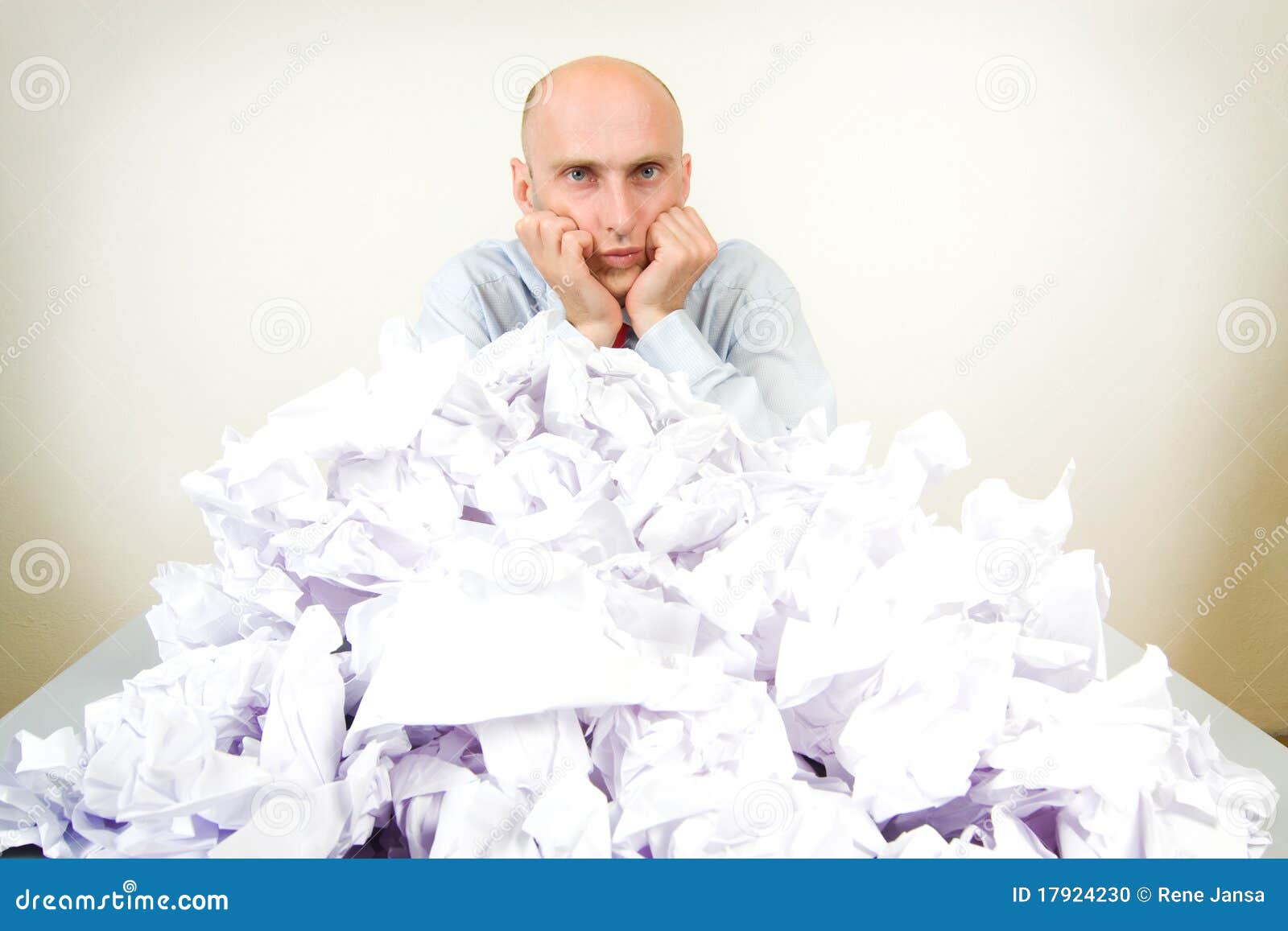 Overworked businessman stock photo. Image of anxious - 17924230