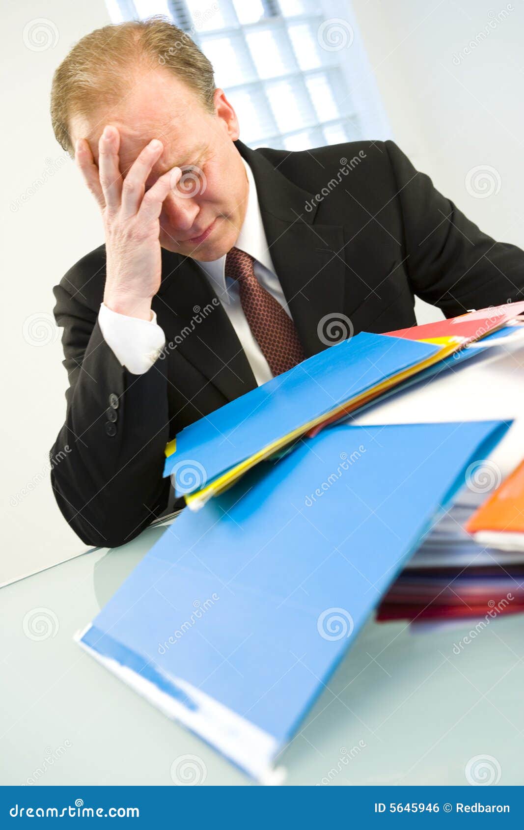 Overworked businessman stock photo. Image of colourful - 5645946