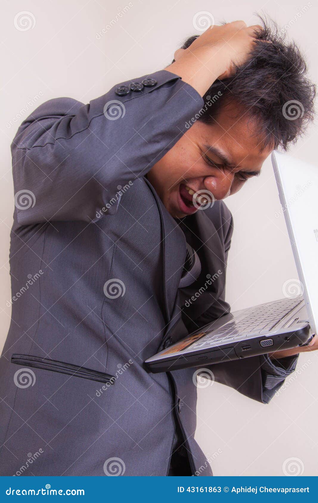 Overworked businessman stock image. Image of hopelessness - 43161863