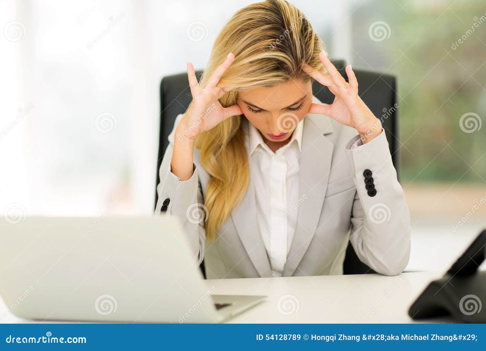 Overworked businesswoman stock image. Image of lady, caucasian - 54128789