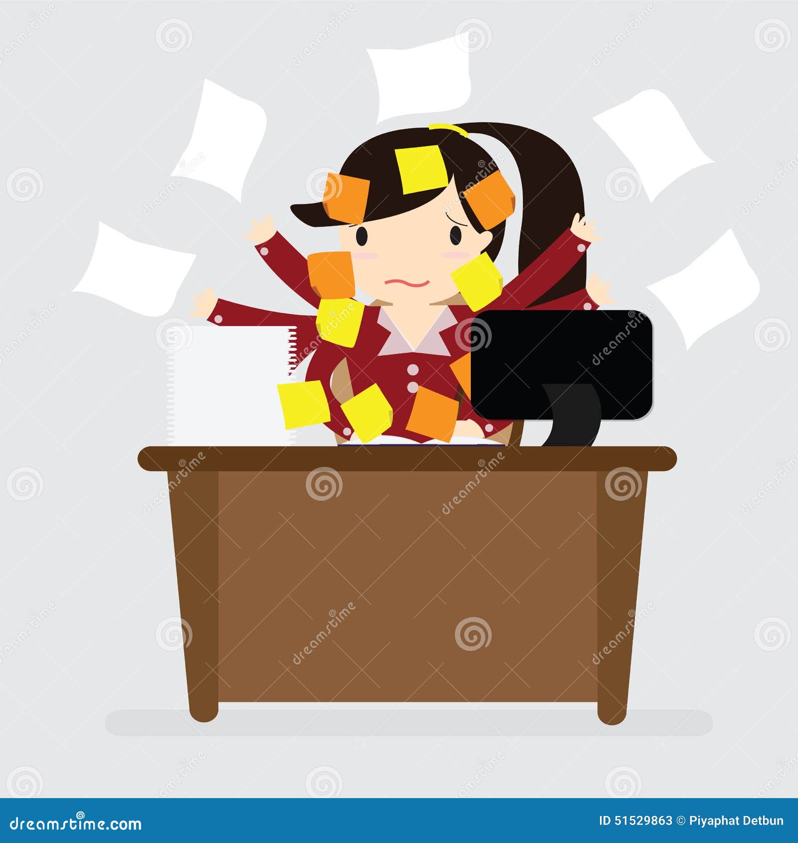 Overworked Concept stock vector. Illustration of conceptual - 51529863