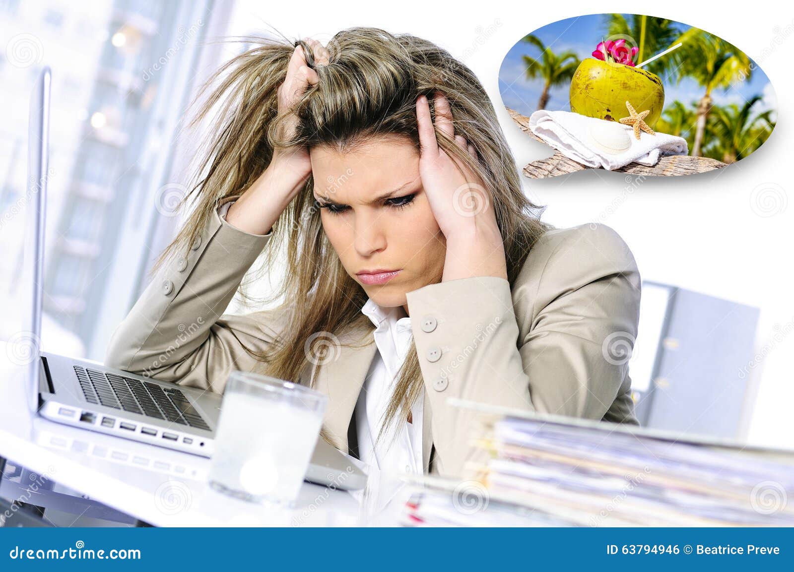 Overworked and dreamer stock photo. Image of fatigue - 63794946