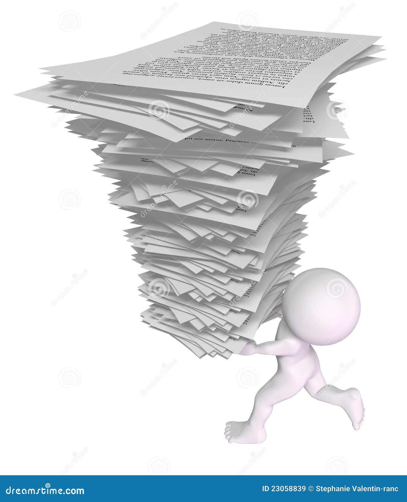 Overworked employee stock illustration. Illustration of corporate ...