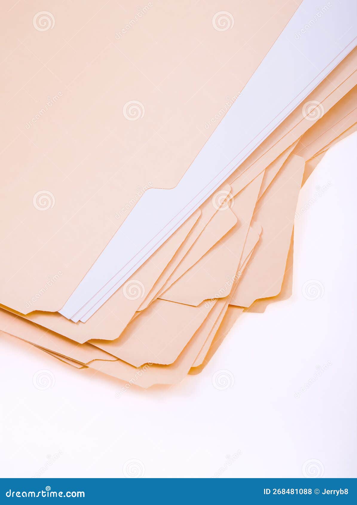 Stack of File Folders for Office Worker Overload Stock Photo - Image of ...