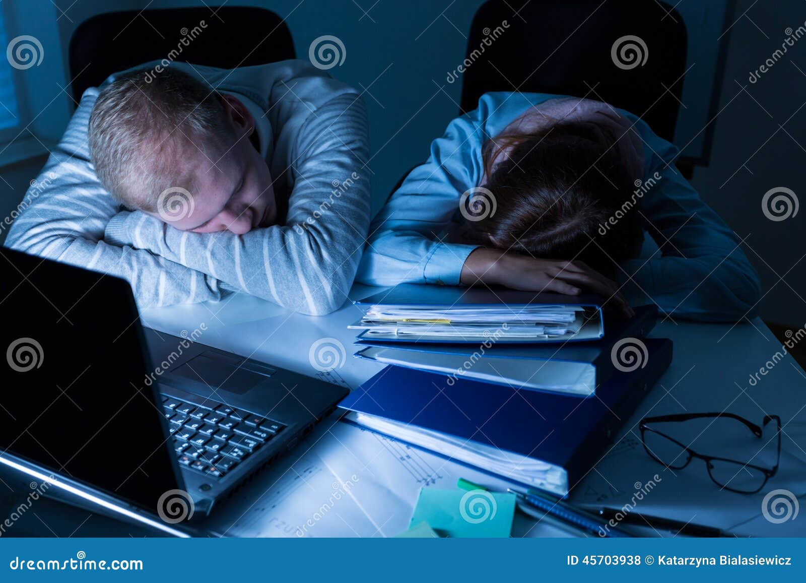Overworked People Sleeping at the Work Stock Photo - Image of ...