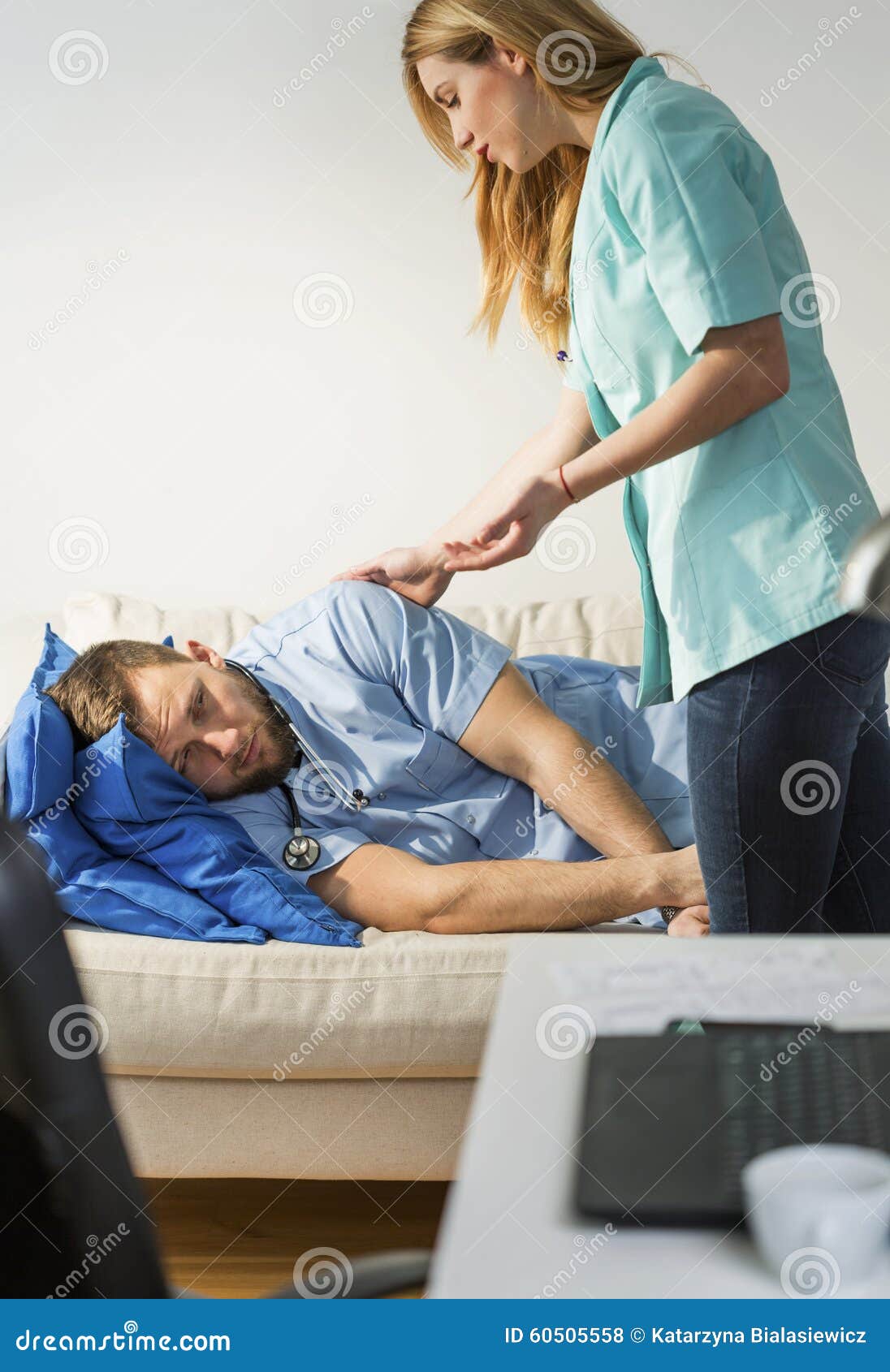 Overworked Surgeon and Nurse Stock Photo - Image of person, night: 60505558