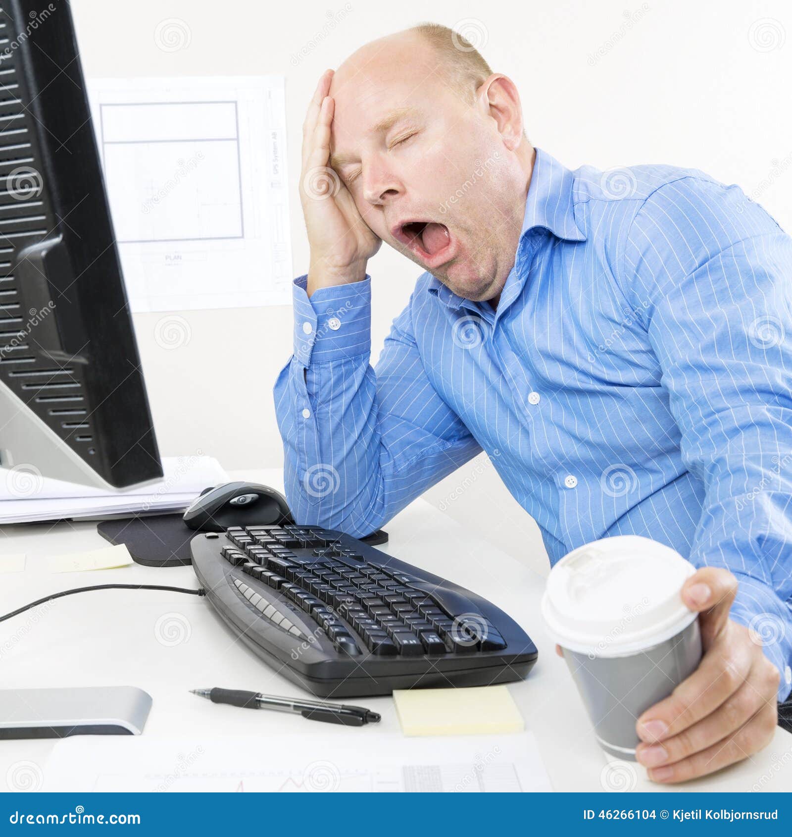 Overworked and Tired Businessman Stock Photo - Image of square ...