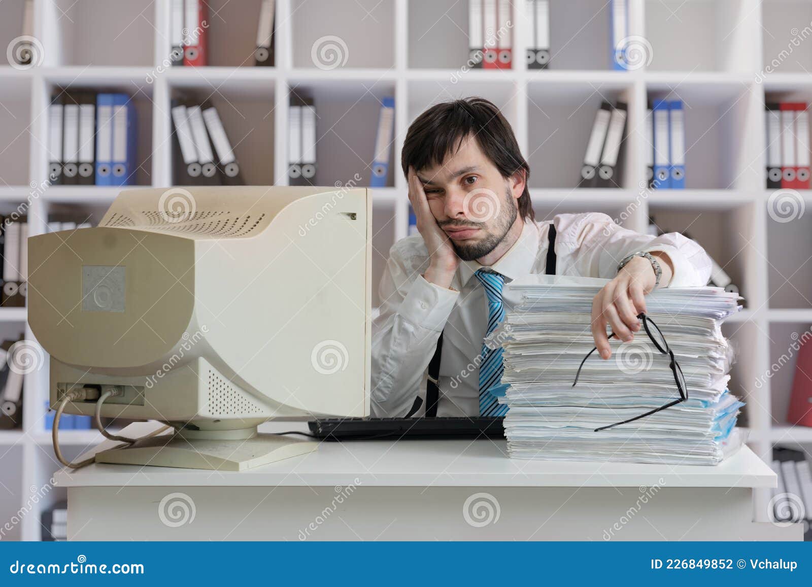 Overworked Tired Young Asian Woman Feeling Headache, Having Eyesight ...