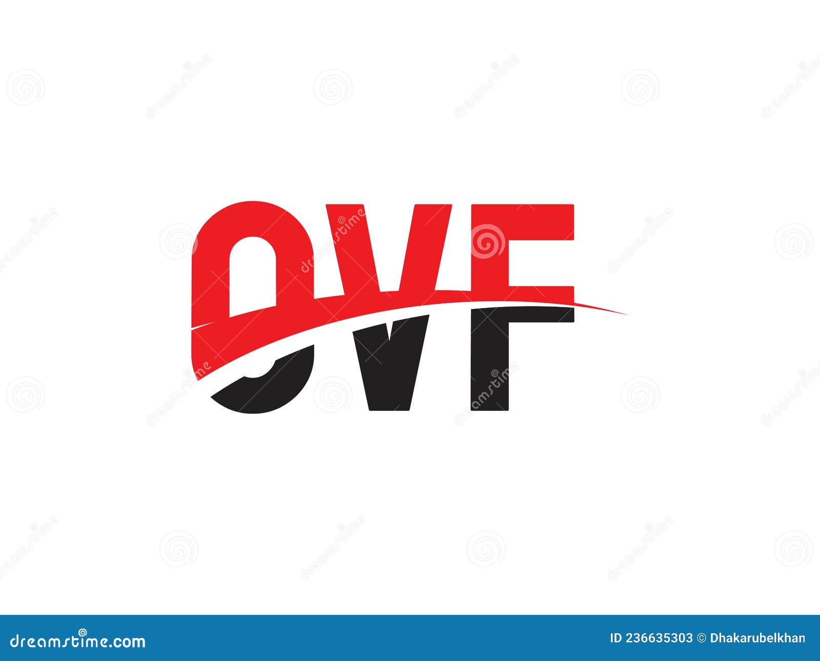 OVF Letter Initial Logo Design Vector Illustration Stock Vector ...