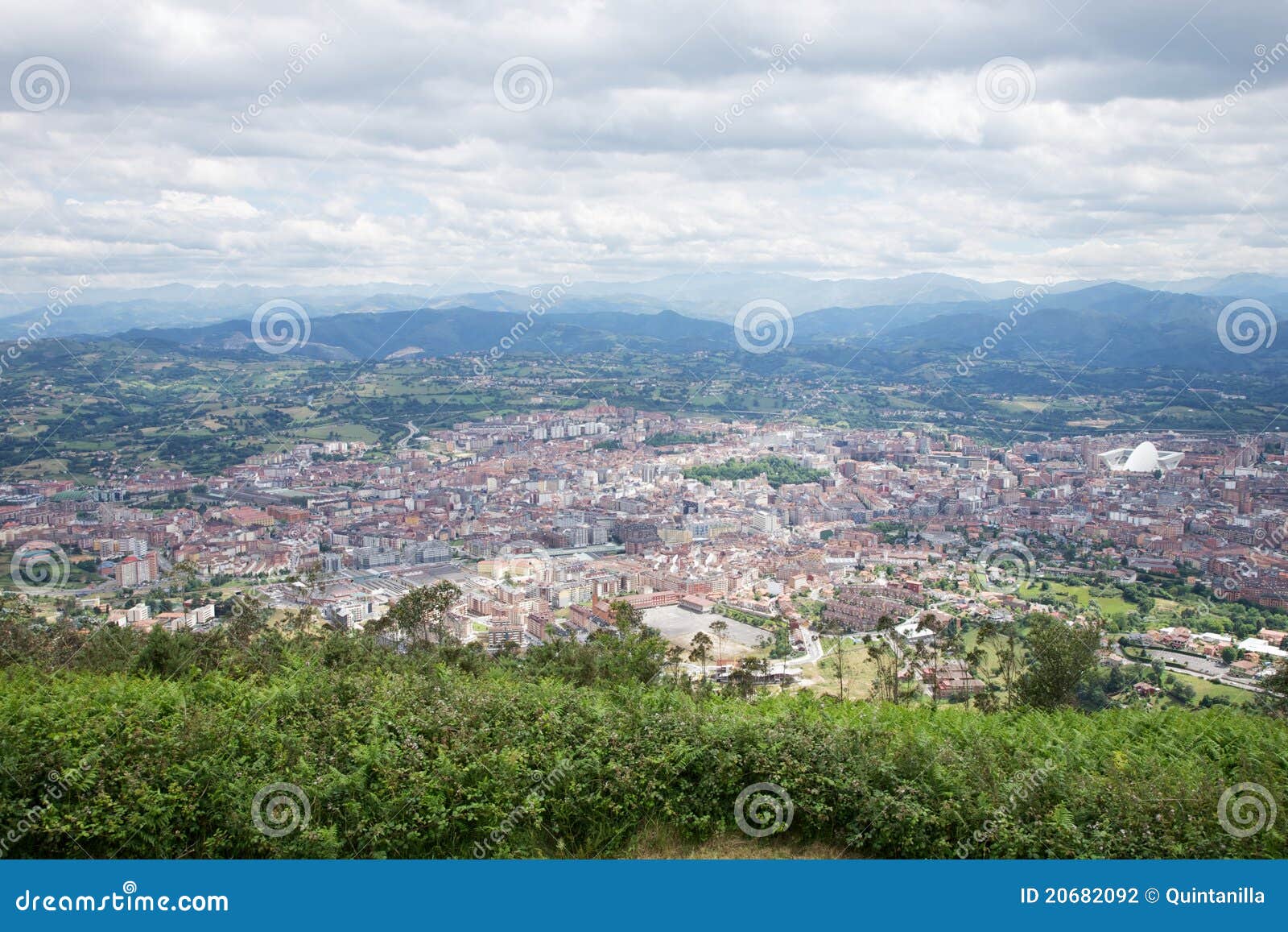 Oviedo city landscape stock photo. Image of town, travel - 20682092