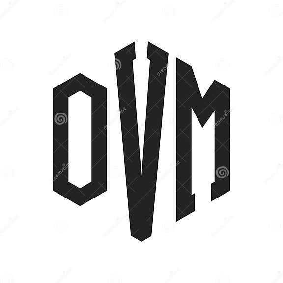 OVM Logo Design. Initial Letter OVM Monogram Logo Using Hexagon Shape ...