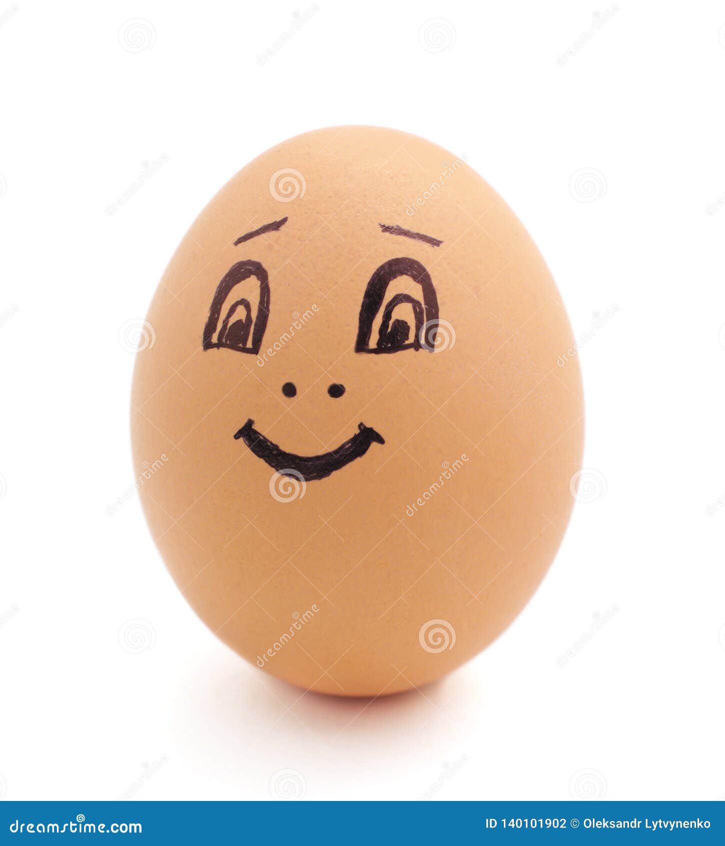 Ovo com face foto de stock. Imagem de cartoon, fresco - 140101902