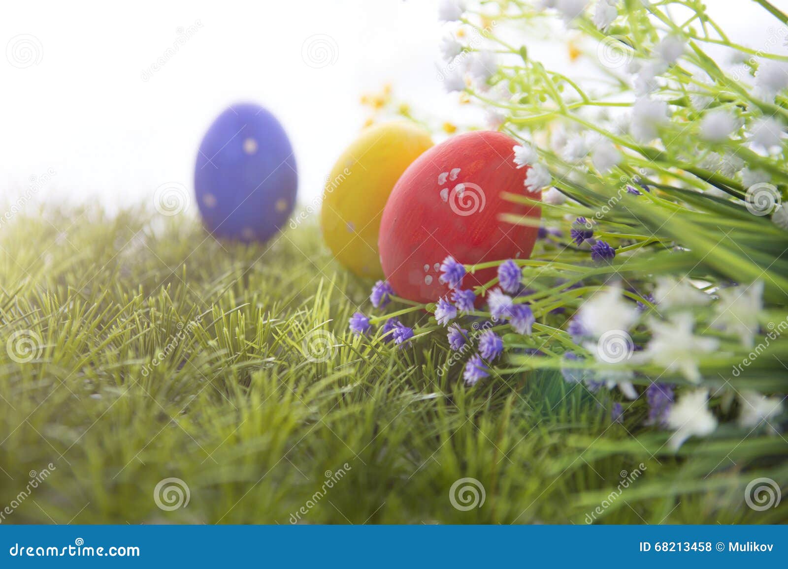 Ovos De Easter Que Escondem Na Grama Foto de Stock - Imagem de prado ...