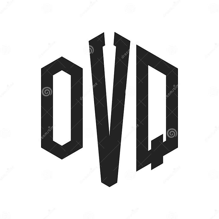 OVQ Logo Design. Initial Letter OVQ Monogram Logo Using Hexagon Shape ...