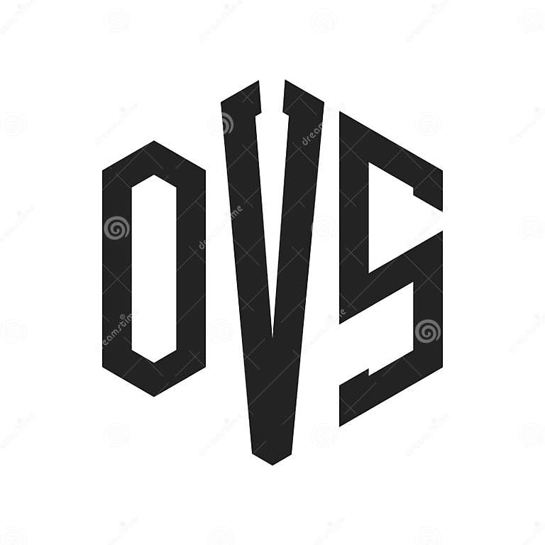 OVS Logo Design. Initial Letter OVS Monogram Logo Using Hexagon Shape ...