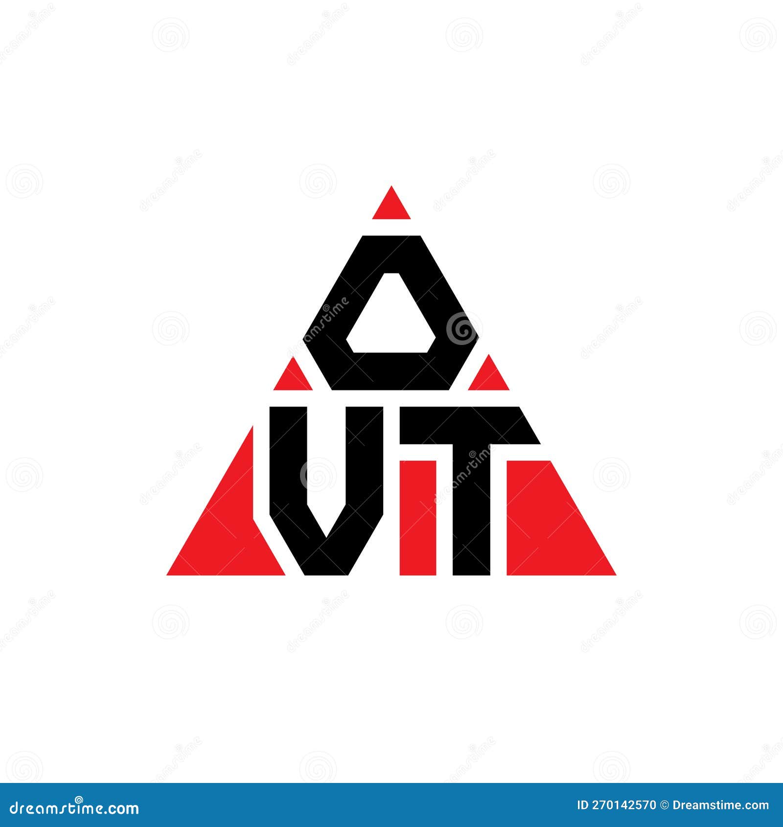 OVT Triangle Letter Logo Design with Triangle Shape. OVT Triangle Logo ...