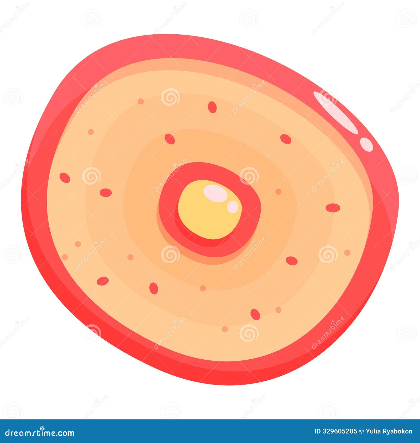 Ovum Cell is Being Fertilized by Sperm Cell, Close Up View Stock Vector ...