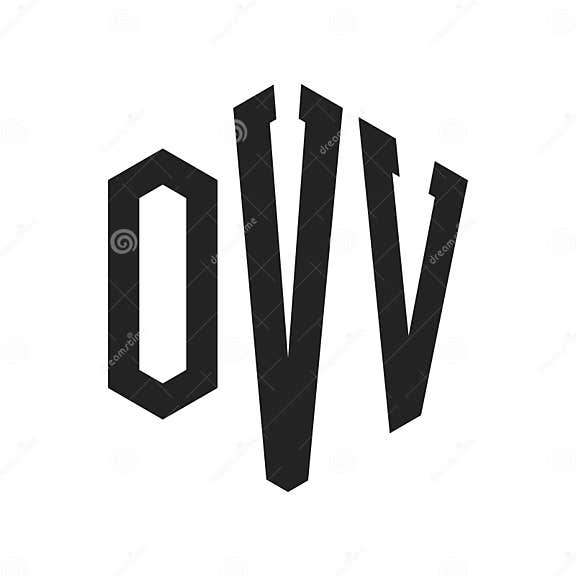 OVV Logo Design. Initial Letter OVV Monogram Logo Using Hexagon Shape ...