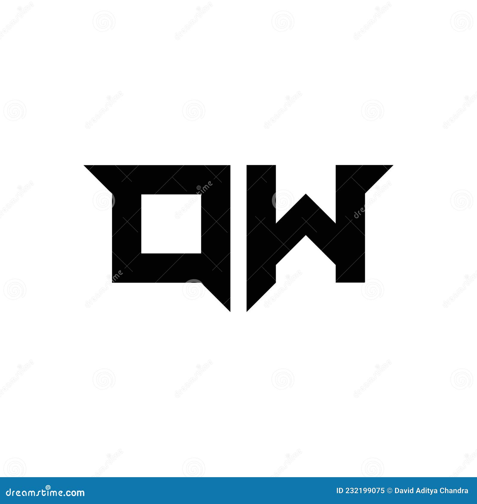 OW Logo Monogram Design Template Stock Vector - Illustration of ...