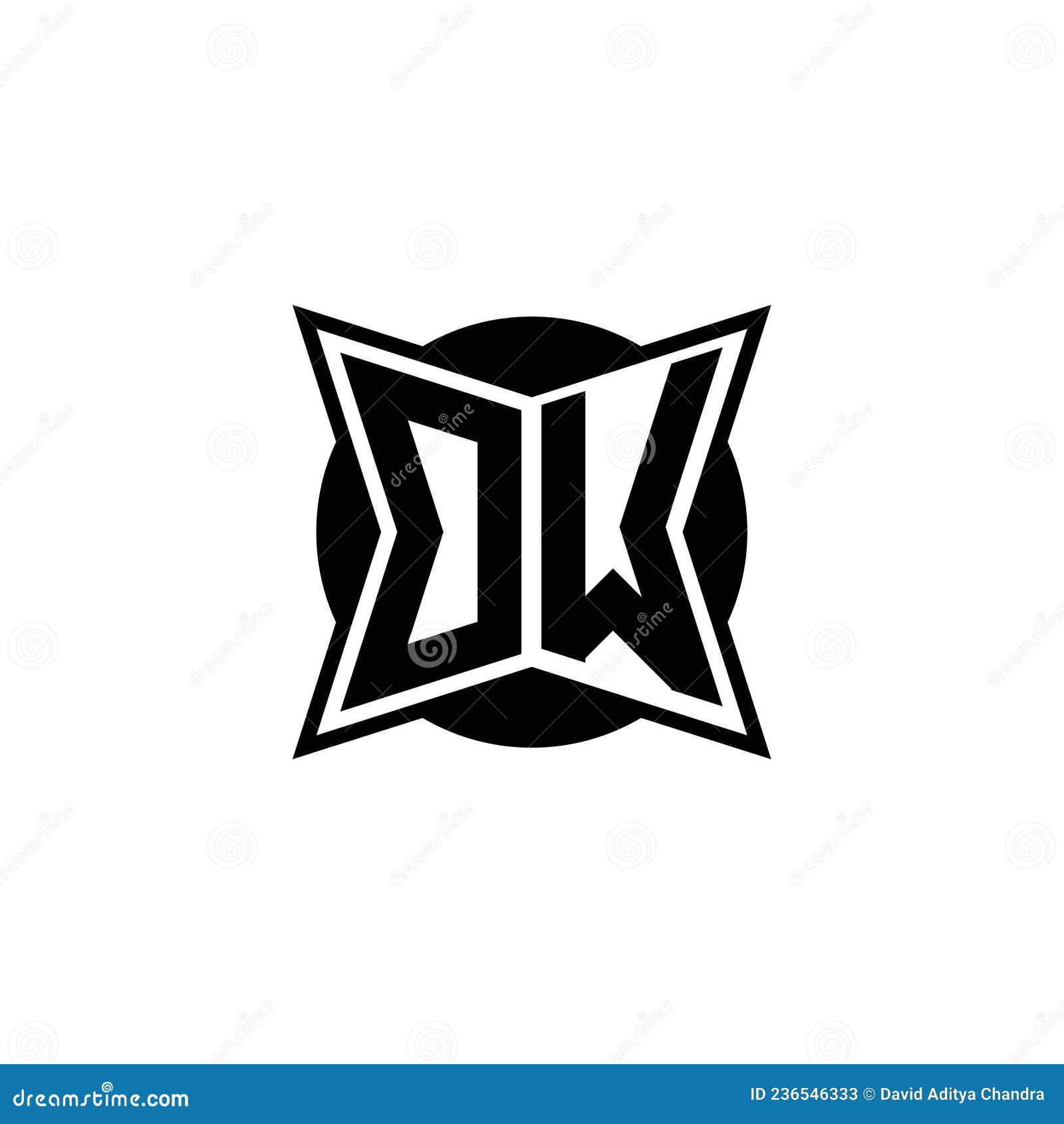 OW Logo Monogram Geometric Modern Design Stock Vector - Illustration of ...