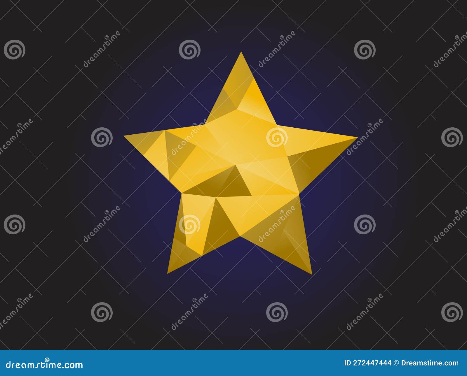 Low Poly Star , Gold Star Vector Stock Vector - Illustration of ...