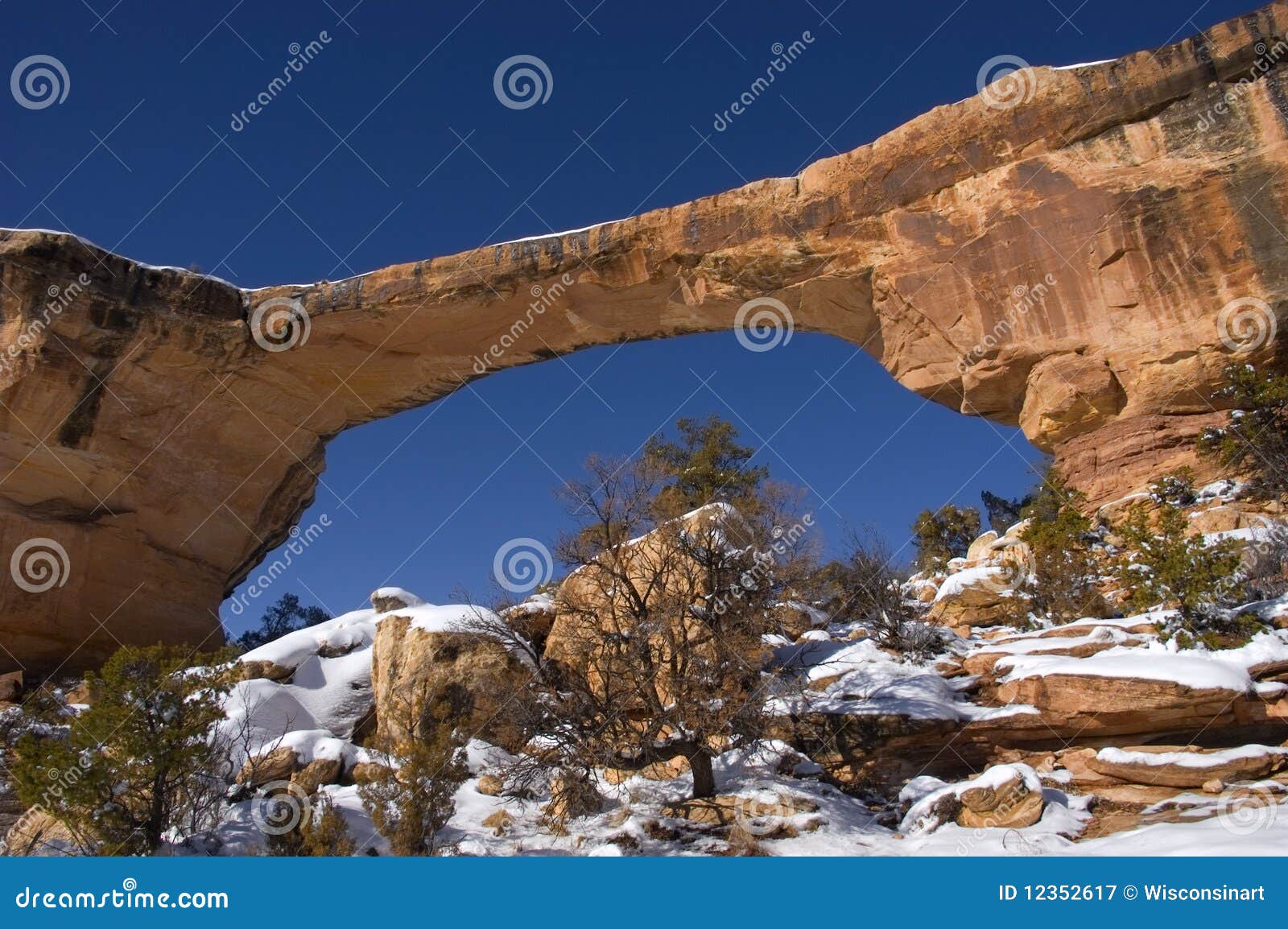 Natural Bridges National Monument In Utah. Royalty-Free Stock Photo ...